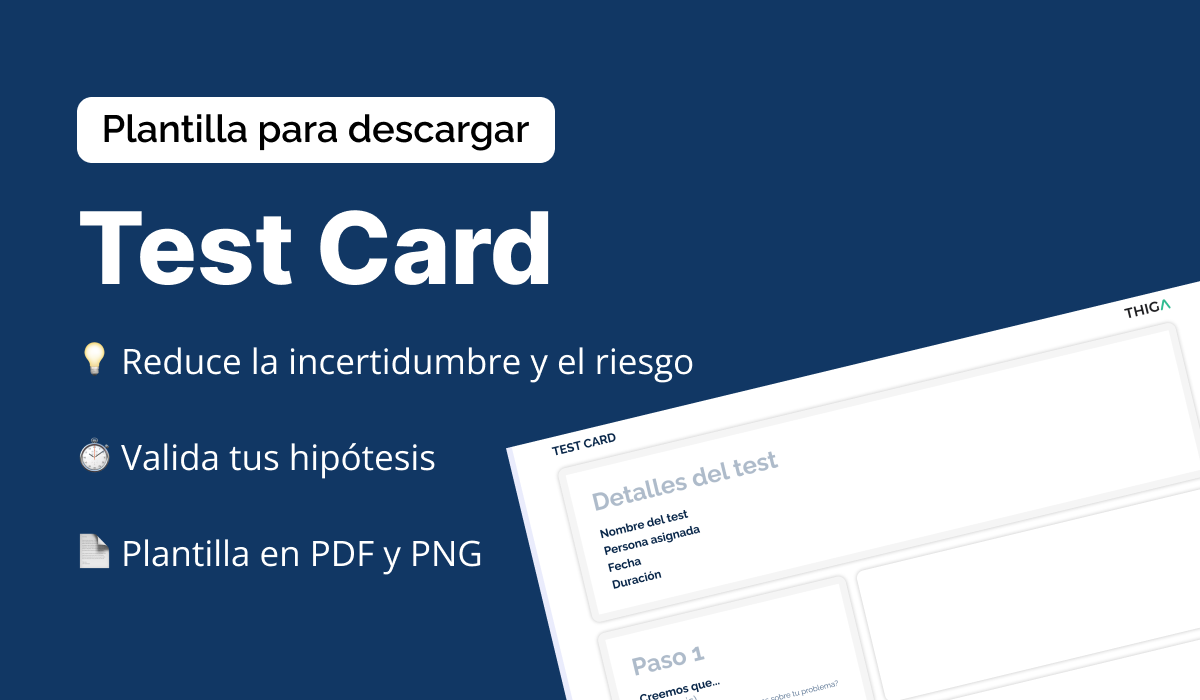Test Card: reduce la incertidumbre y el riesgo | Thiga España